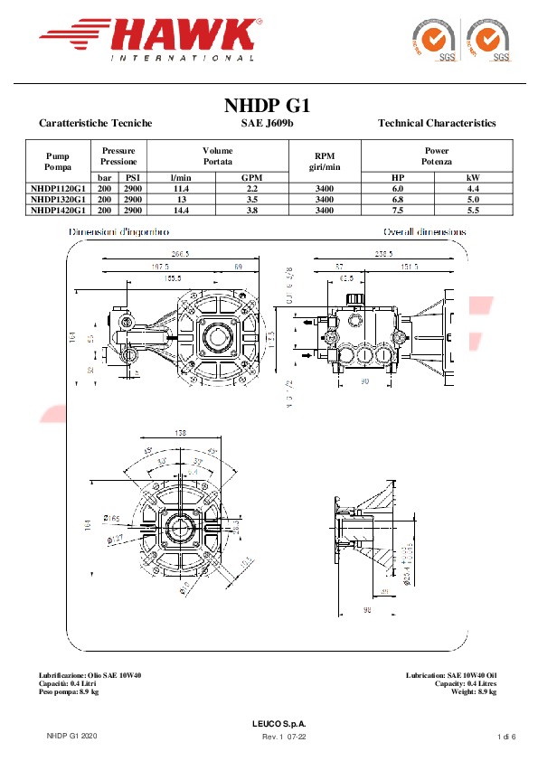 Schede Tecniche | HAWK