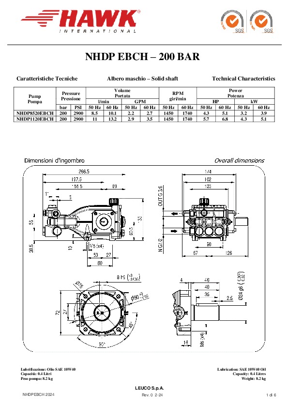 Schede Tecniche | HAWK