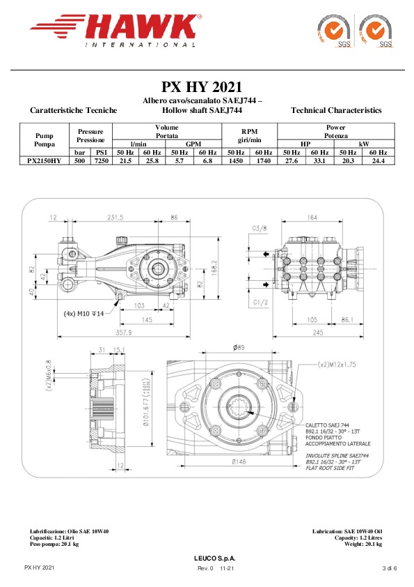 Schede Tecniche | HAWK